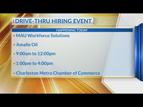 Drive-thru hiring event in North Charleston for manufacturing jobs