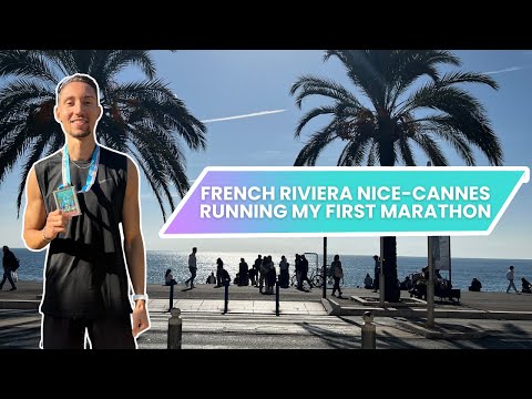 Running my first Marathon - 42,195km Nice to Cannes, France | A week at the French Riviera