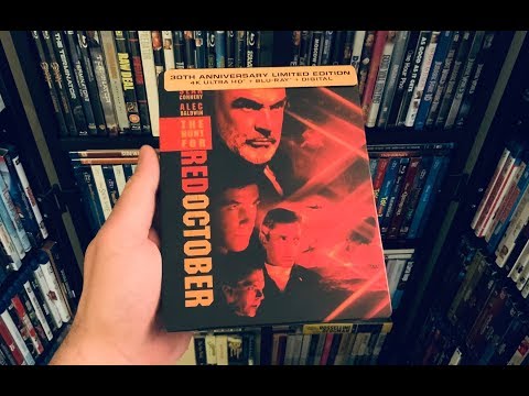 The Hunt for Red October 4K Steelbook BLU RAY REVIEW + Unboxing | Sean Connery, Alec Baldwin