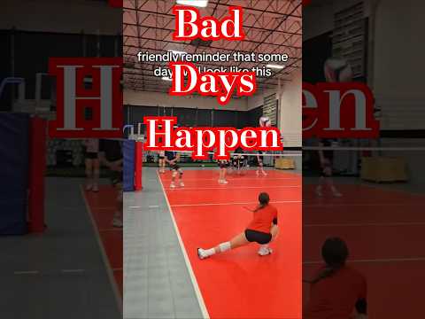 it's ok to have bad days in Volleyball #libero #d1athlete #dmoon #badday