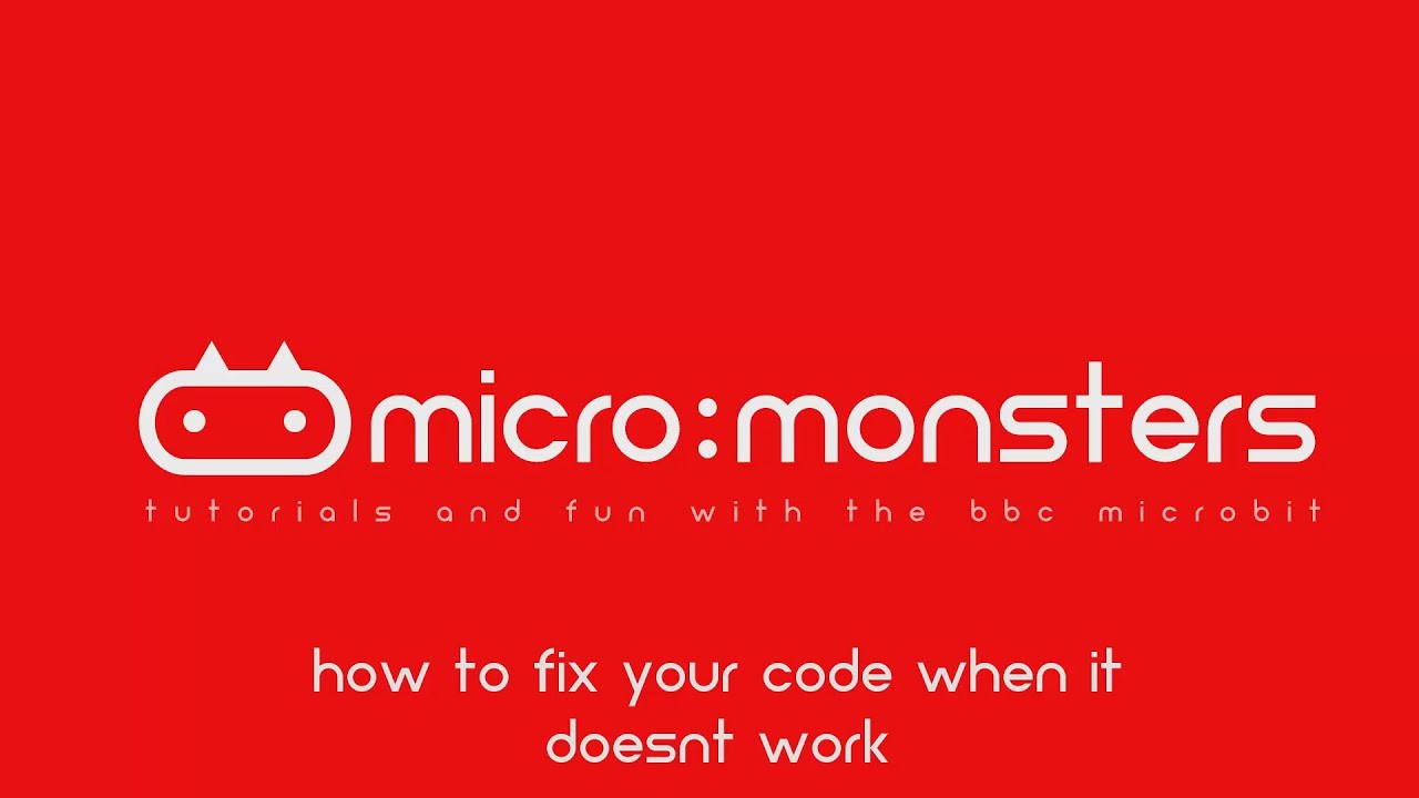 Hints and tips for how to fix you code on the BBC micro:bit when it doesn't work
