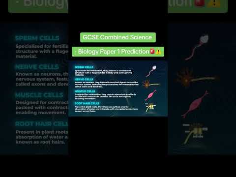 GCSE Combined Science - Biology Paper 1 Predictions! ๐จ