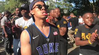 Beta Nu strolling to Hypnotize  ( FAMU Alphas) 2018