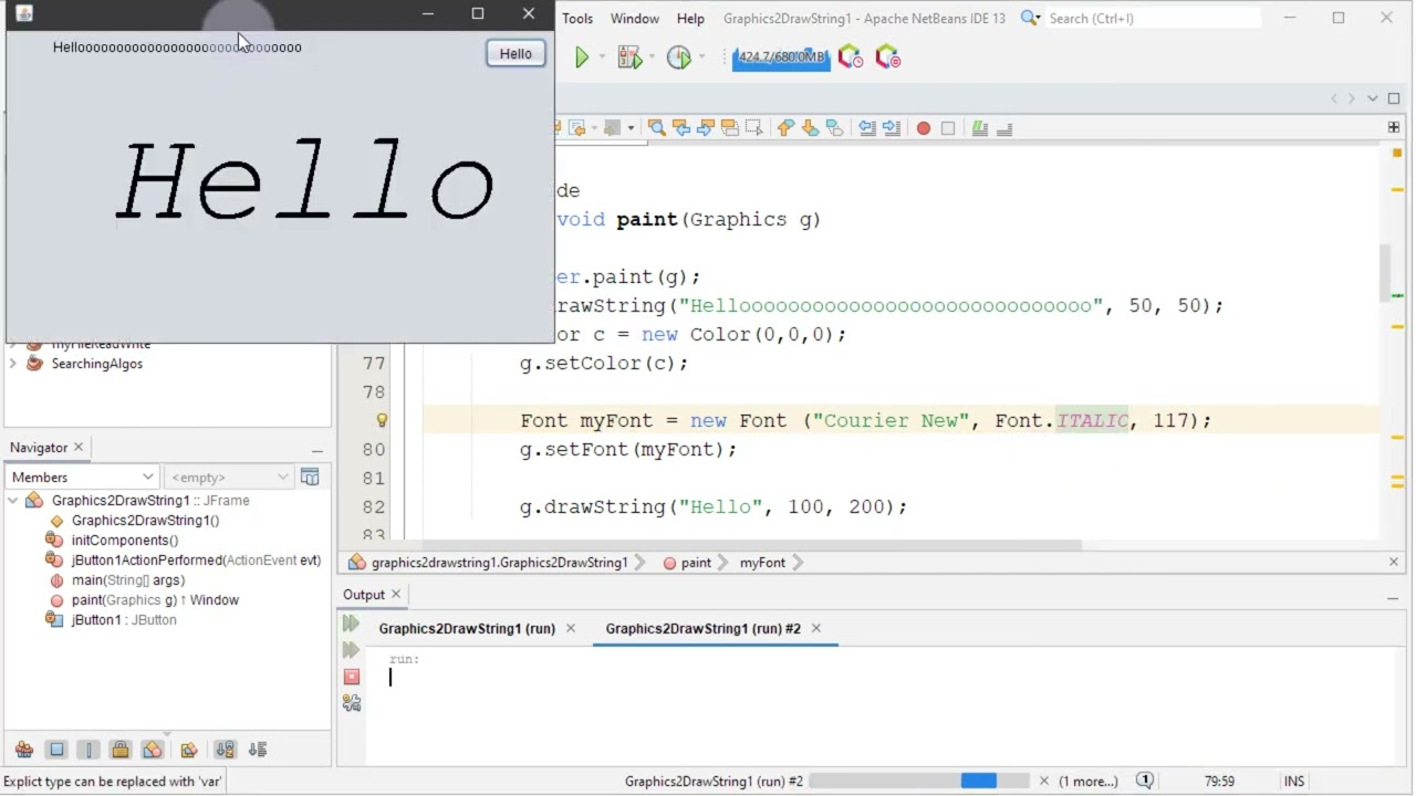 #java #drawstring #graphics