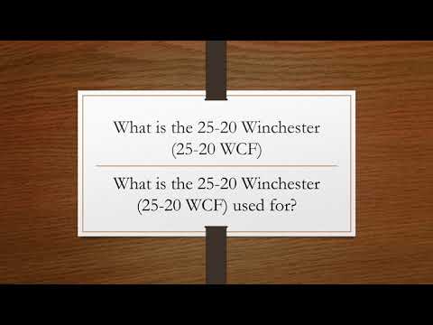 What is the 25-20 Winchester (.25-20 WCF)? What is the 25-25 Winchester (25-20 WCF) used for?