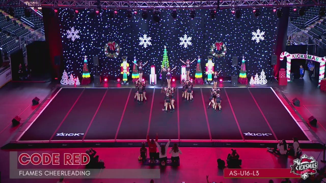 Code Red - Flames Cheerleading - AS-U16-L3