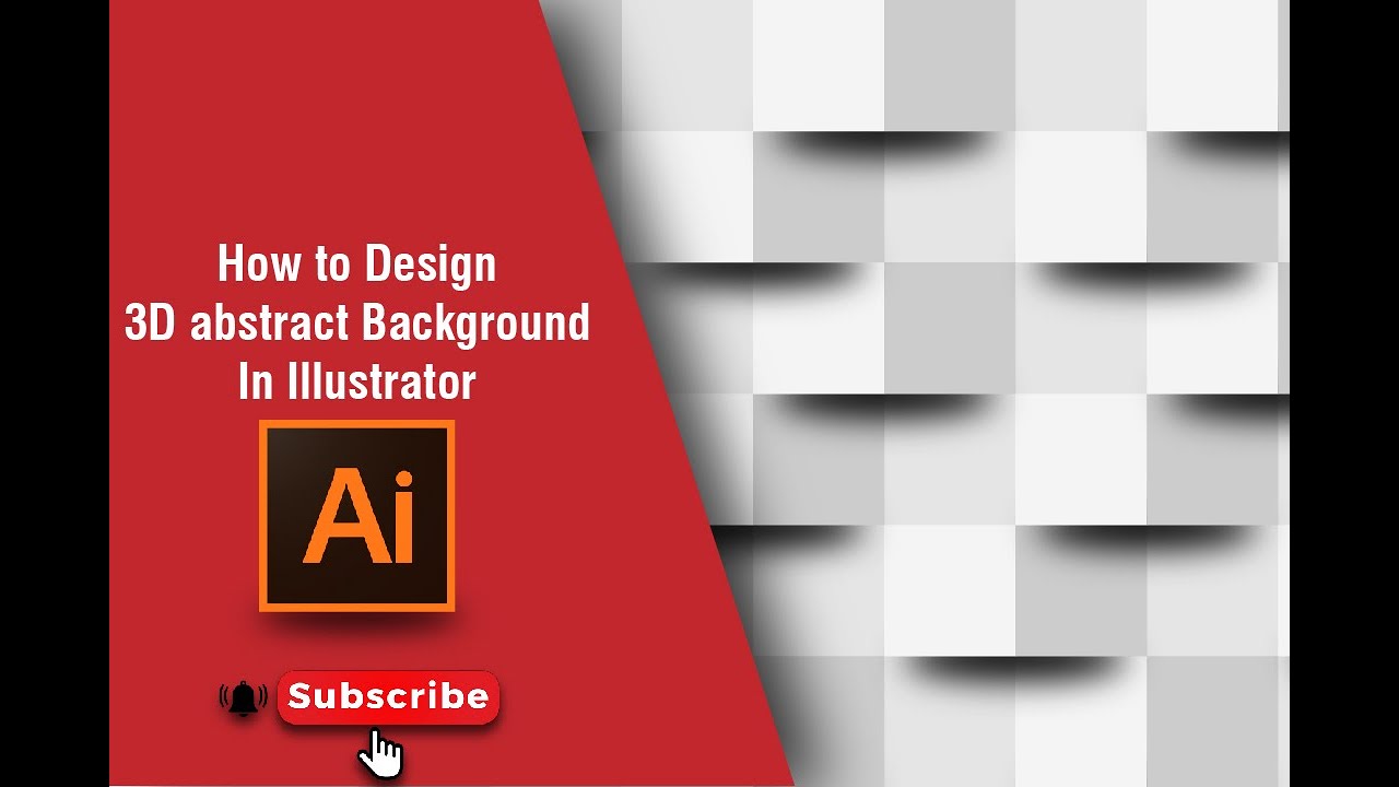 3D Mesmerizing Abstract Vector Background Design | Adobe Illustrator Tutorial