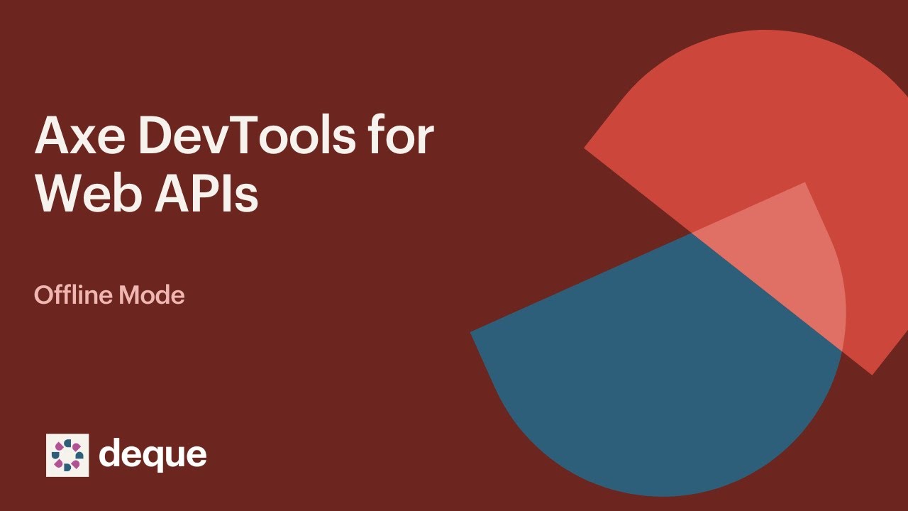 Axe Dev Tools Web API Offline Mode Demo