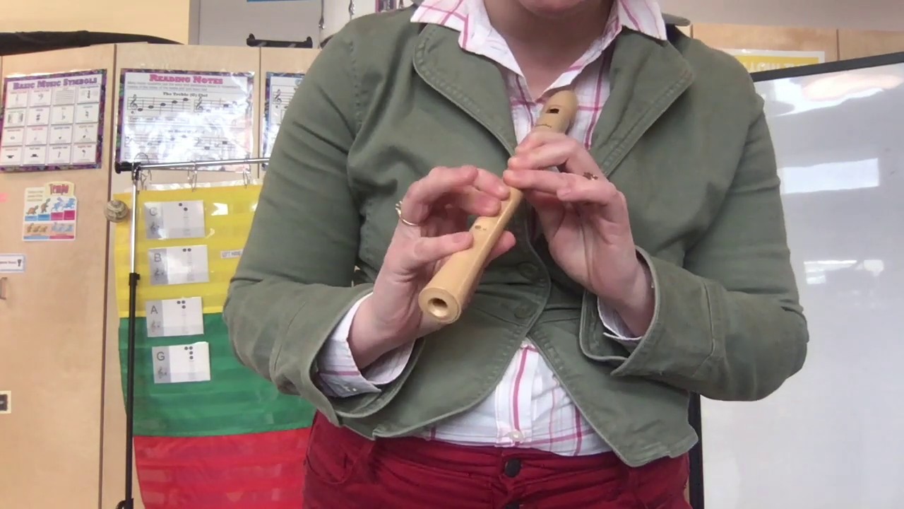 How to read a recorder fingering chart