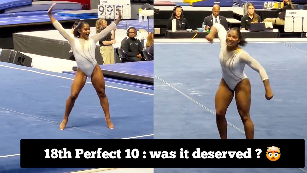 Jordan Chiles scores ANOTHER Perfect 10 on floor at the Big 10 Championships for UCLA 2026