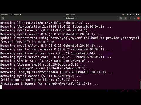 Uninstall mysql from ubuntu