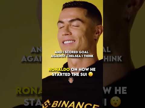 Ronaldo on how he started his sui celebration! 😮 #shorts #ronaldo #football #sui