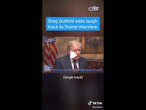 Fox News adds laugh track to Trump interview to make it 'comedy'?!?!