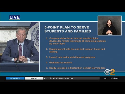 Coronavirus Update: Mayor de Blasio Announces NYC Schools Closed For Rest Of Year