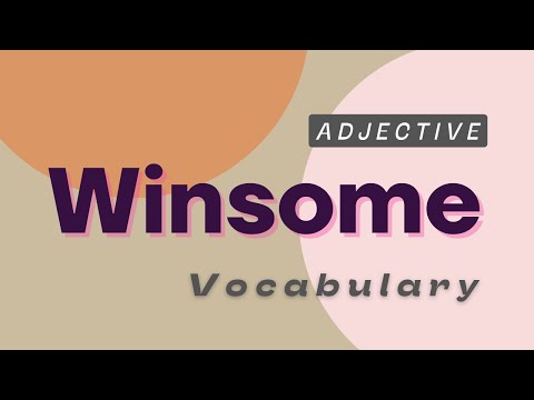 What is the meaning of Winsome?