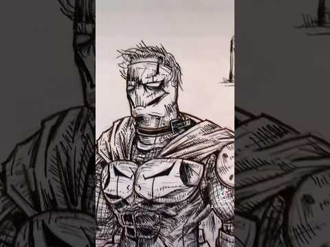 This is my character Blood Hunt from my comic series. #youtubeshorts #art #comics #drawing #sketch