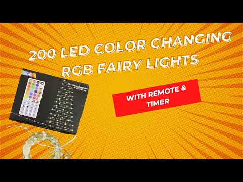 Fairy String Lights, 66ft 200 LED Color Changing Fairy Lights with Remote Control