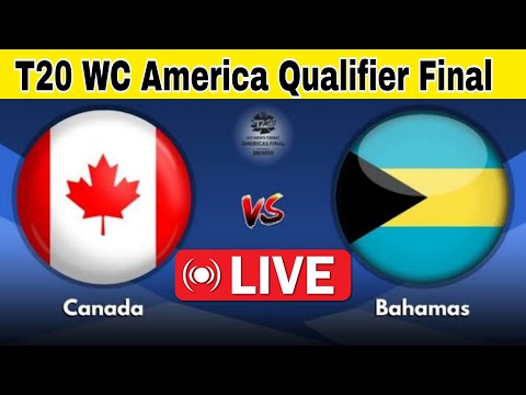 Canada vs Bahamas Live Cricket Match T20 WC Americas Qualifier Final 2025 | BHM vs CAN 9th Match