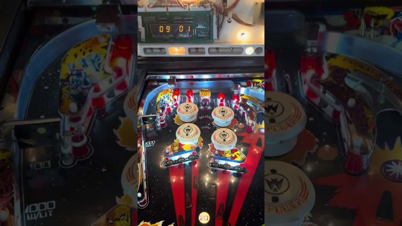 FP25 (new code for Firepower pinball) running on a System Alpha X1 Board