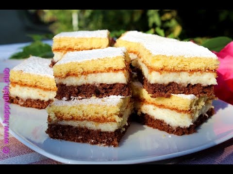 Cake with coconut filling and bicolor sponge | Dana_TV