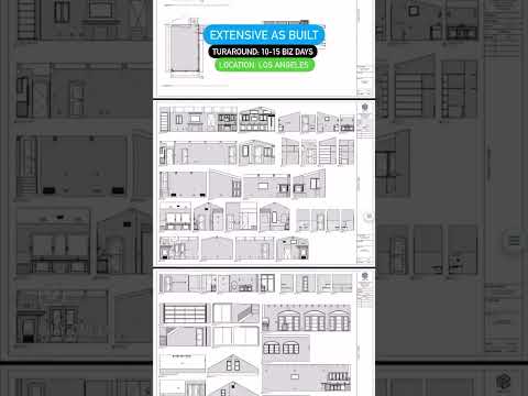 As built drawings Set Done With Revit - Jay Cad - Los Angeles
