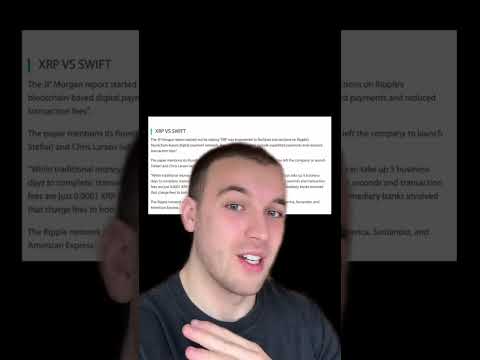 JP Morgan release a research report on XRP🚀 #crypto #shorts #youtubeshorts #xrp
