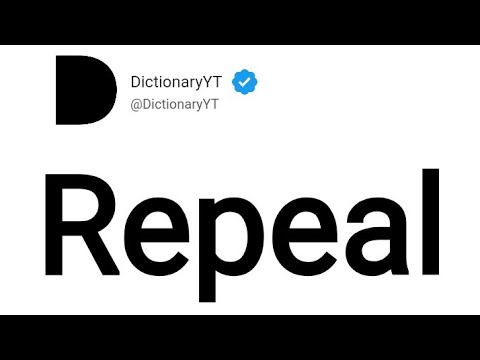 Repeal Meaning in English