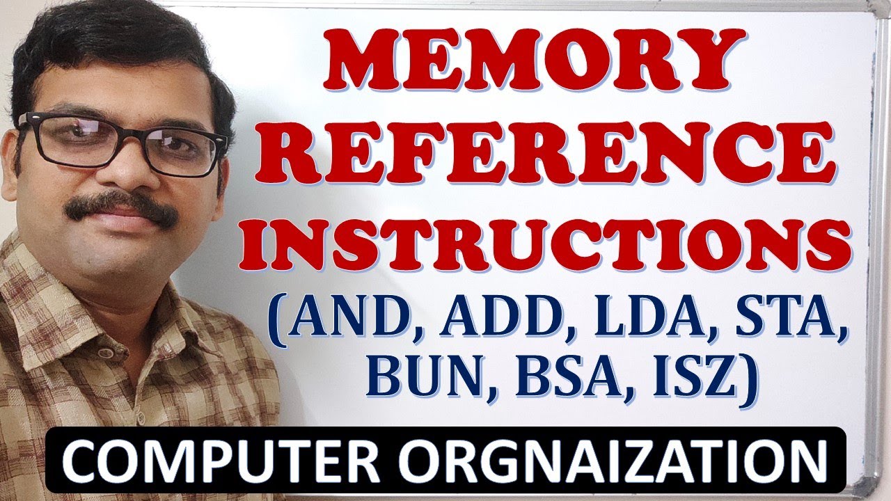MEMORY REFERENCE INSTRUCTIONS IN COMPUTER ORGANIZATION || INSTRUCTION CODE || COMPUTER ORGANIZATION