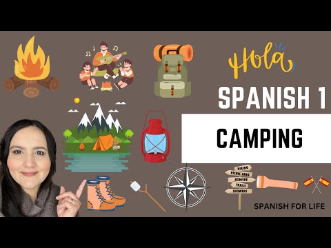 CAMPING VOCABULARY IN SPANISH/LEARN SPANISH/ Acampar/#campinglife #campingcar