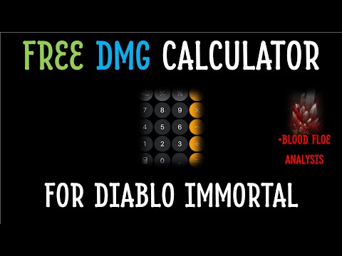 FREE DIABLO IMMORTAL DMG CALCULATOR - Complete tutorial with advanced analysis of the Blood Floe gem