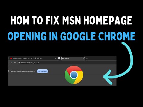 How to Fix MSN Homepage Opening in Google Chrome on Windows 11