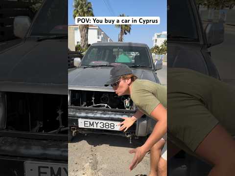 Buying a car in Cyprus🇨🇾😂 #cyprus