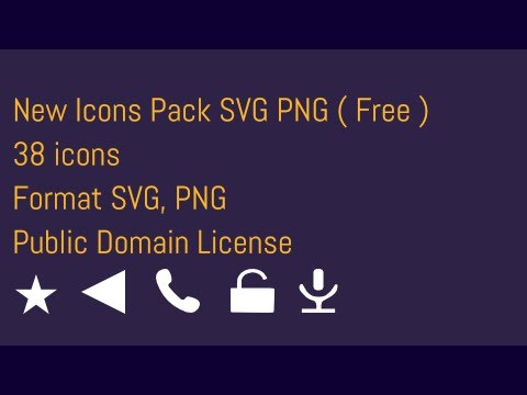 New Icons Pack SVG PNG ( Free icons ) #Gamedev