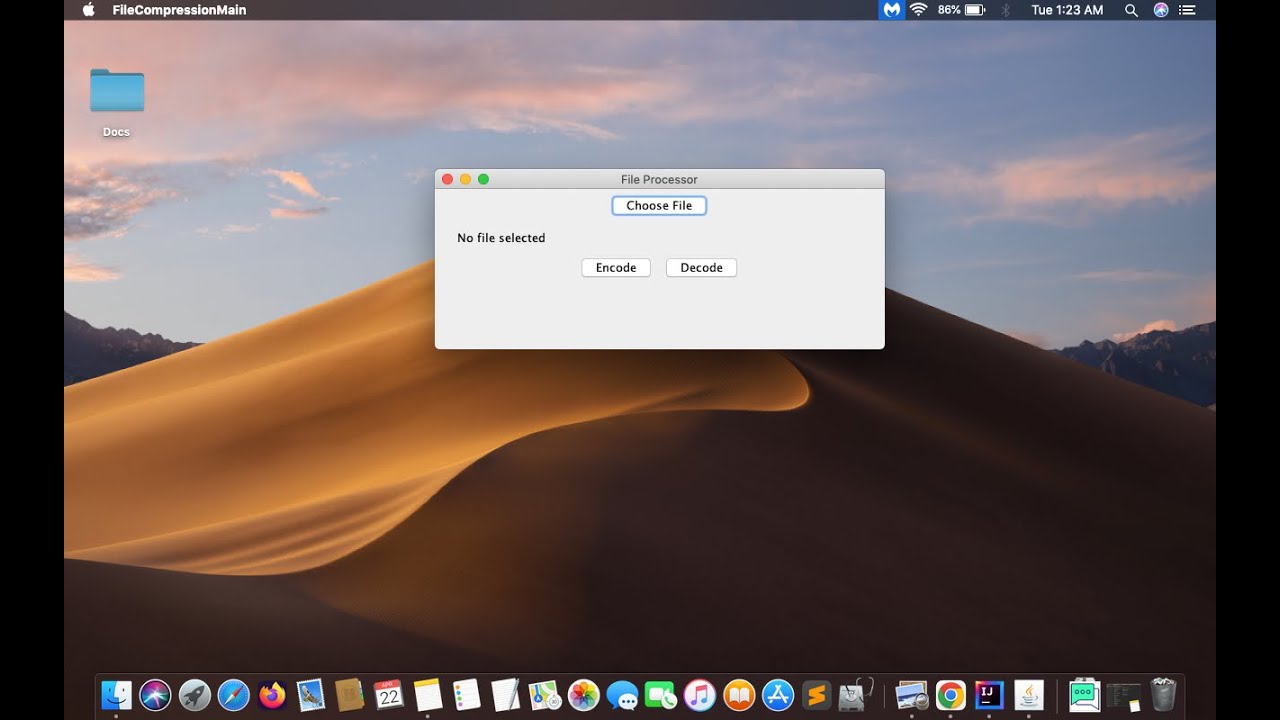File Compression/Decompression using Huffman Code (Java) - Demo