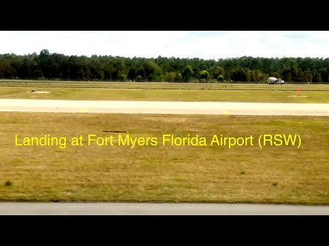 Landing at Fort Myers Florida Airport (RSW)
