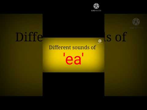 different sound of 'ea'
