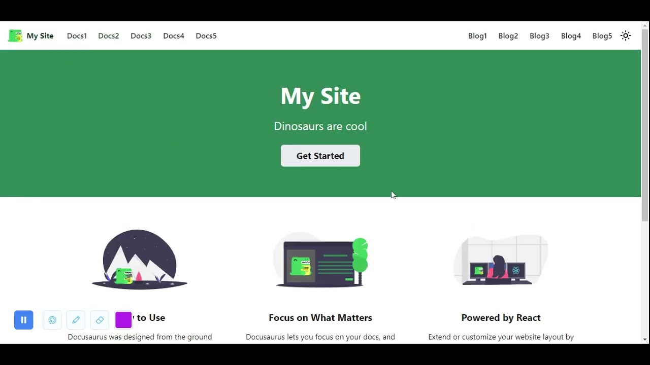 New Dokumentasi Website Modern Docusaurus , Starlight JS, Mkdocs
