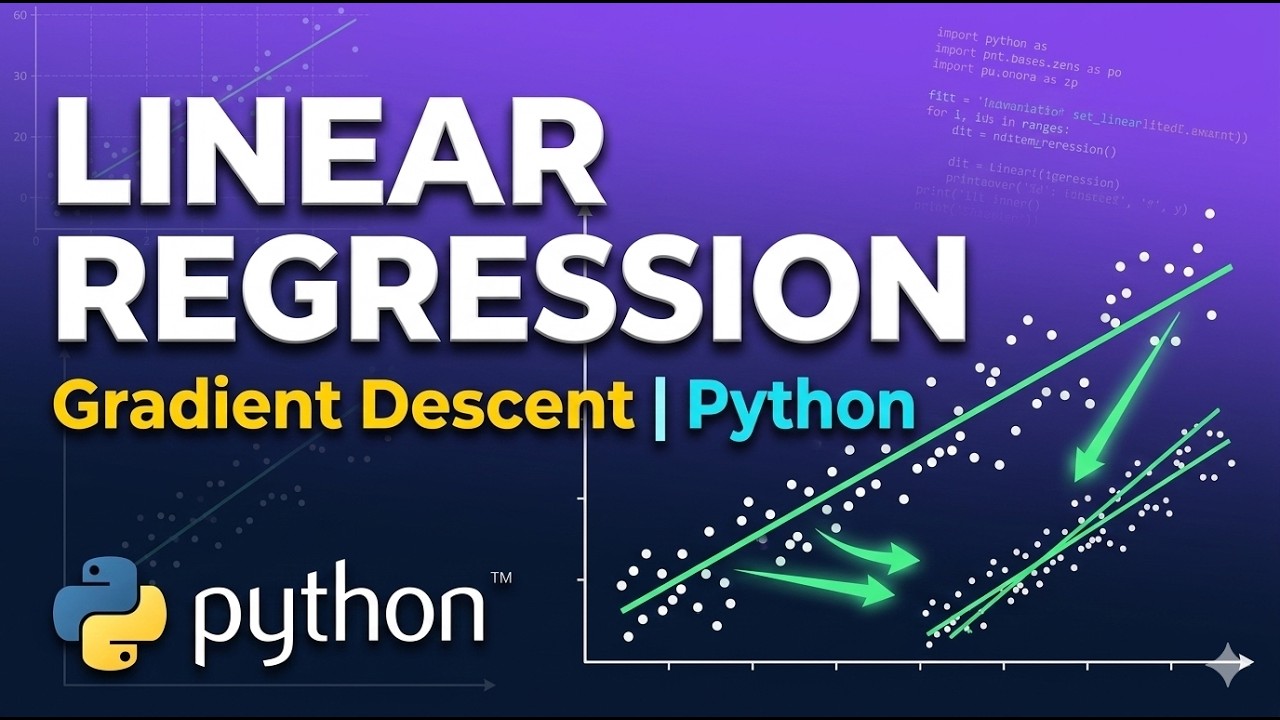 Univariate Linear Regression using Gradient Descent | Machine Learning Tutorials | Python