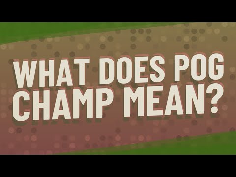 What does Pog Champ mean?