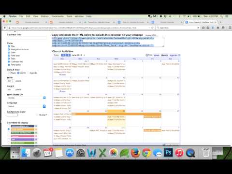 Adding and Removing Calendar Feeds from Google Calendar Embed