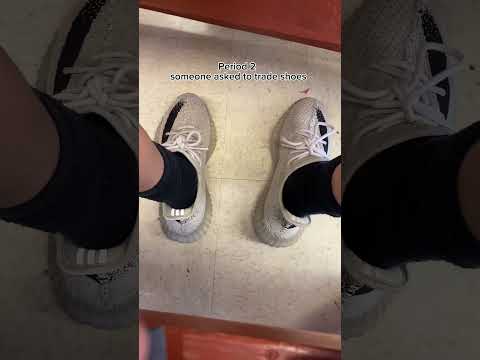 Wearing my Yeezys 350โs to school to see what other kids think