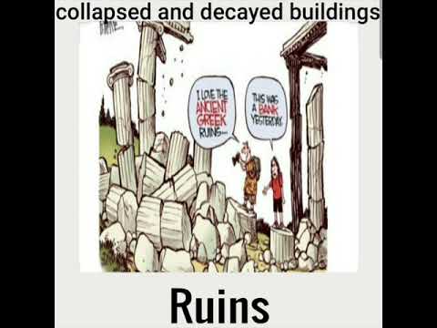 Confusing words; ruins, rubble, wreckage & debris