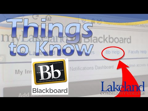 Things to Know - Blackboard