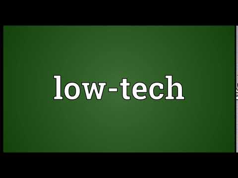 Low tech Meaning | Wordogram