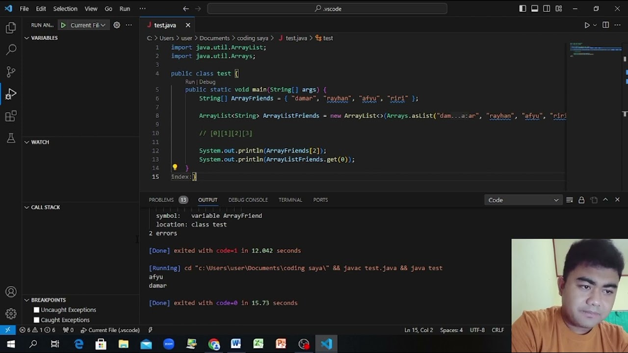 perbedaan array dan array list