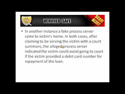Telephone Collection Scam Related to Delinquent Payday Loans