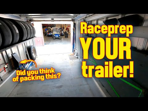 Race Trailer Setup - Everything (and then some) that you need at the race track!