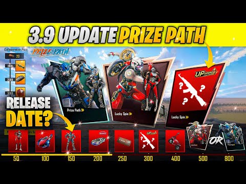 Prize Path in 3.9 Update Leaks | Transformers Super Cars | Release Date |PUBGM