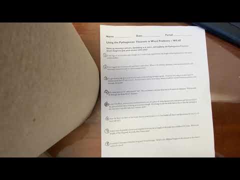Pythagorean Theorem word problems examples