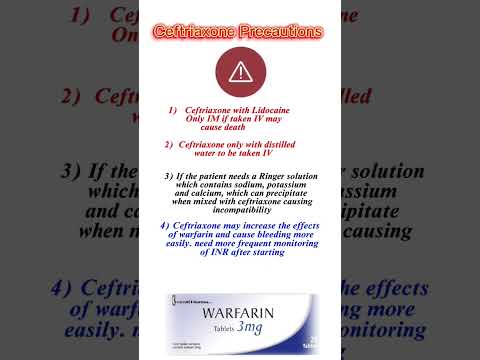 Ceftriaxone Precautions